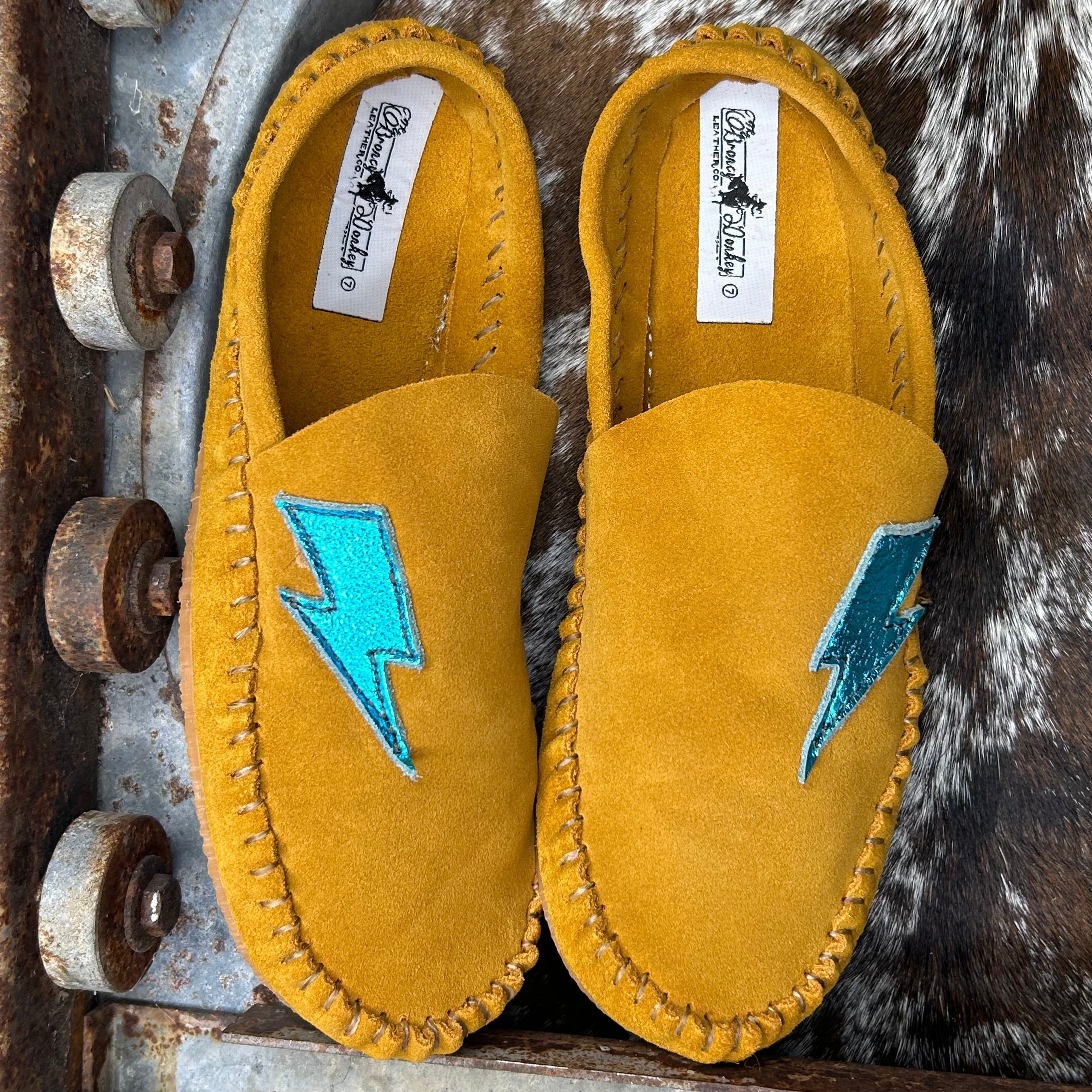 Lightning Bolt Mule (Size 10) – Broncy Donkey Leather Co