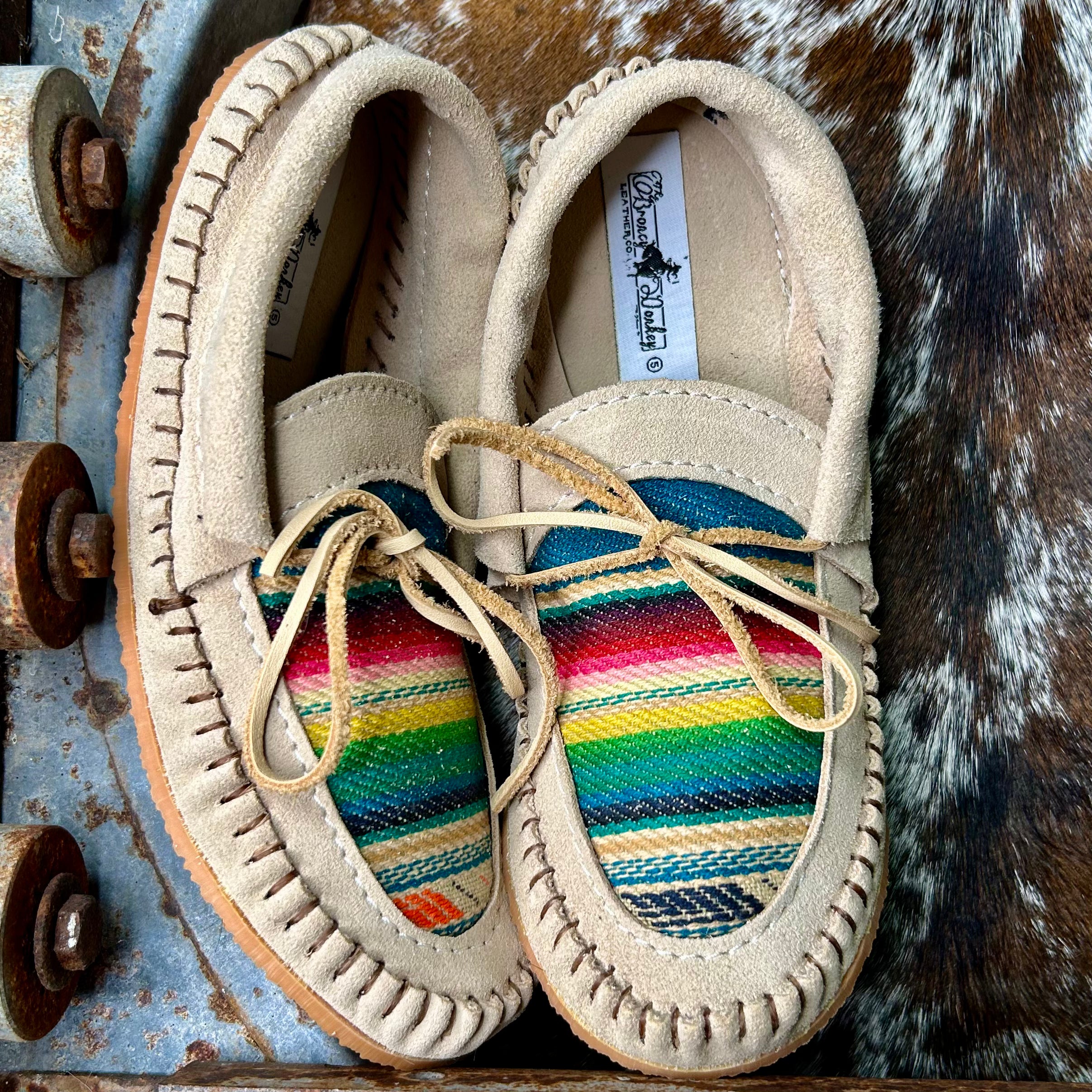 Serape Muleys (Size 9) – Broncy Donkey Leather Co